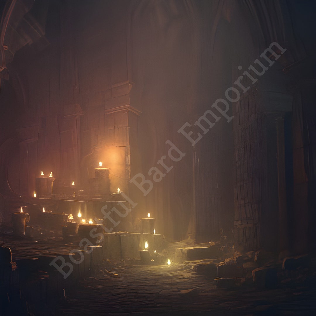 Dnd Digital Download Art Image File for Print of a Dungeon by Boastful ...