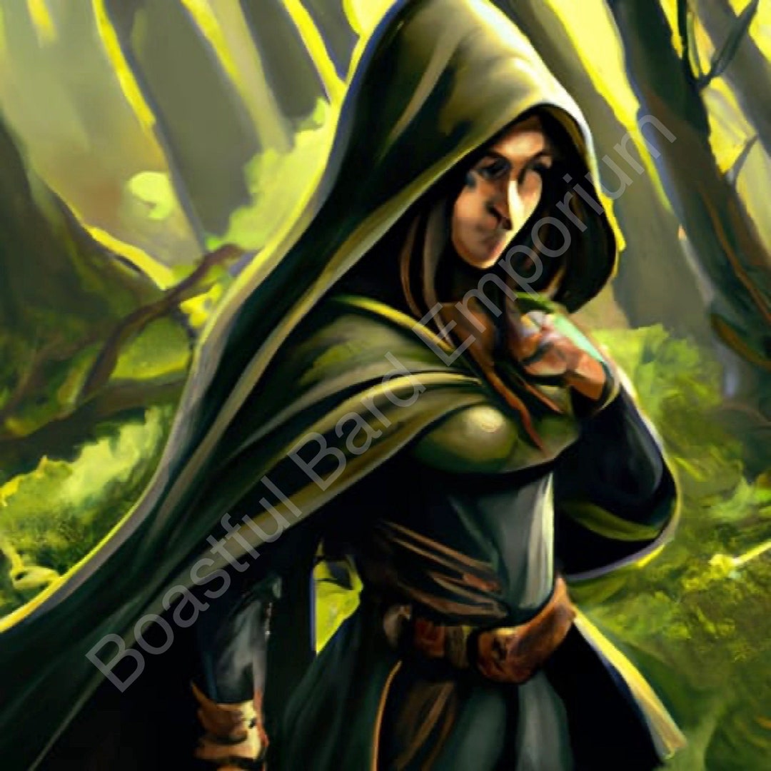 Dnd Digital Download Art Image File for Print of a Druid Woman by ...