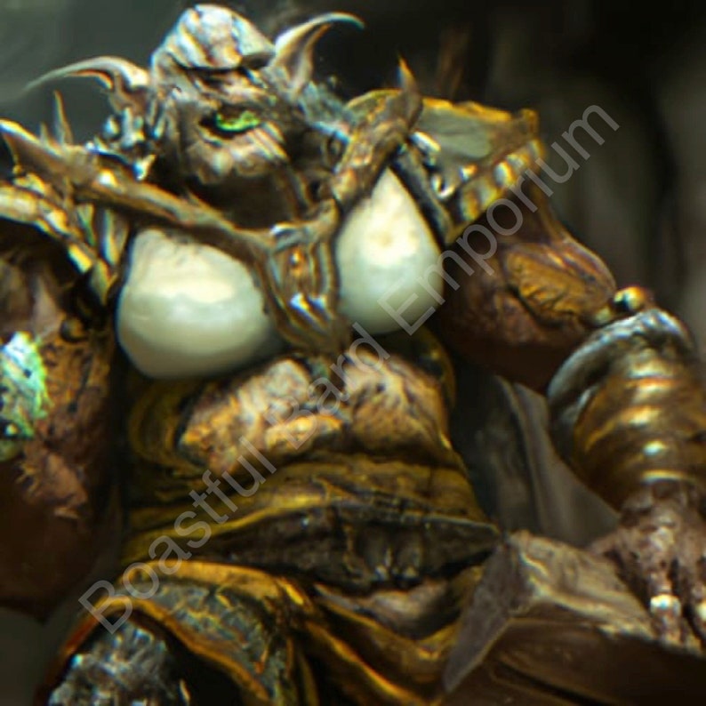 Dnd Digital Download Art Image File for Print of an Orc by Boastful ...