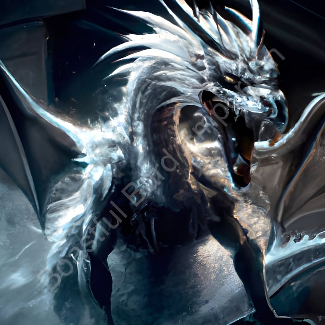 Dnd Digital Download Art Image File for Print of a Dragon by Boastful ...