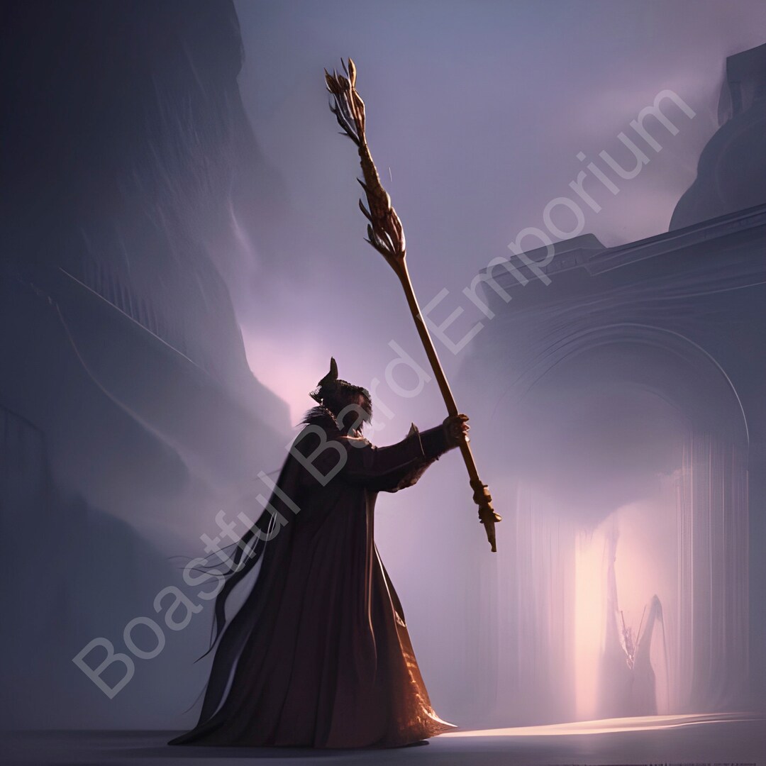 Dnd Digital Download Art Image File for Print of a Sorcerer by Boastful ...