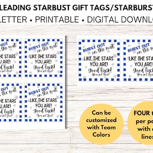 CHEER TRY OUT Gift Tags, Cheer Competition Gift Tags, Cheer Send off ...