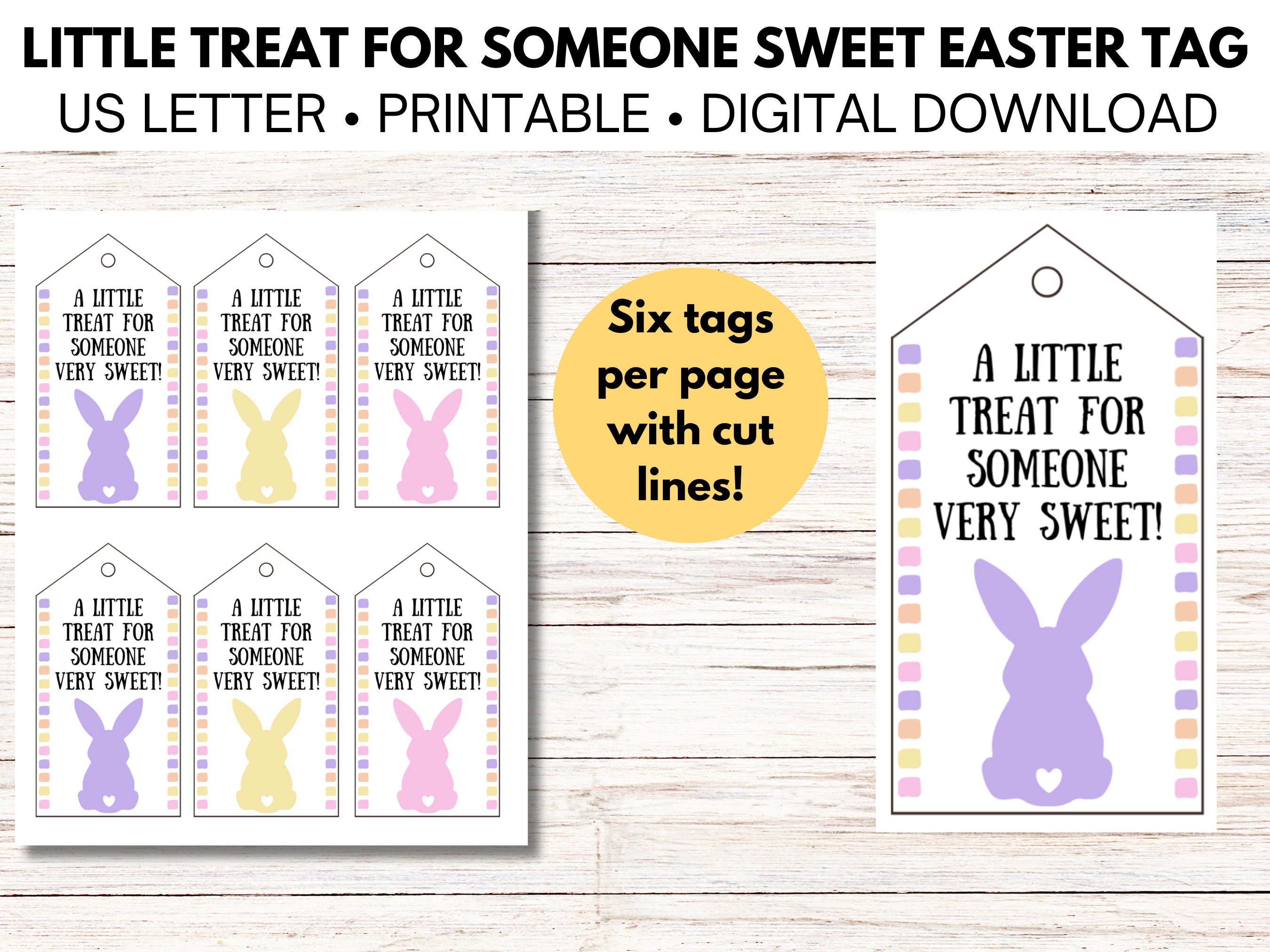 Little EASTER Treat for Someone Sweet, Easter Basket Treat Tags, Easter ...