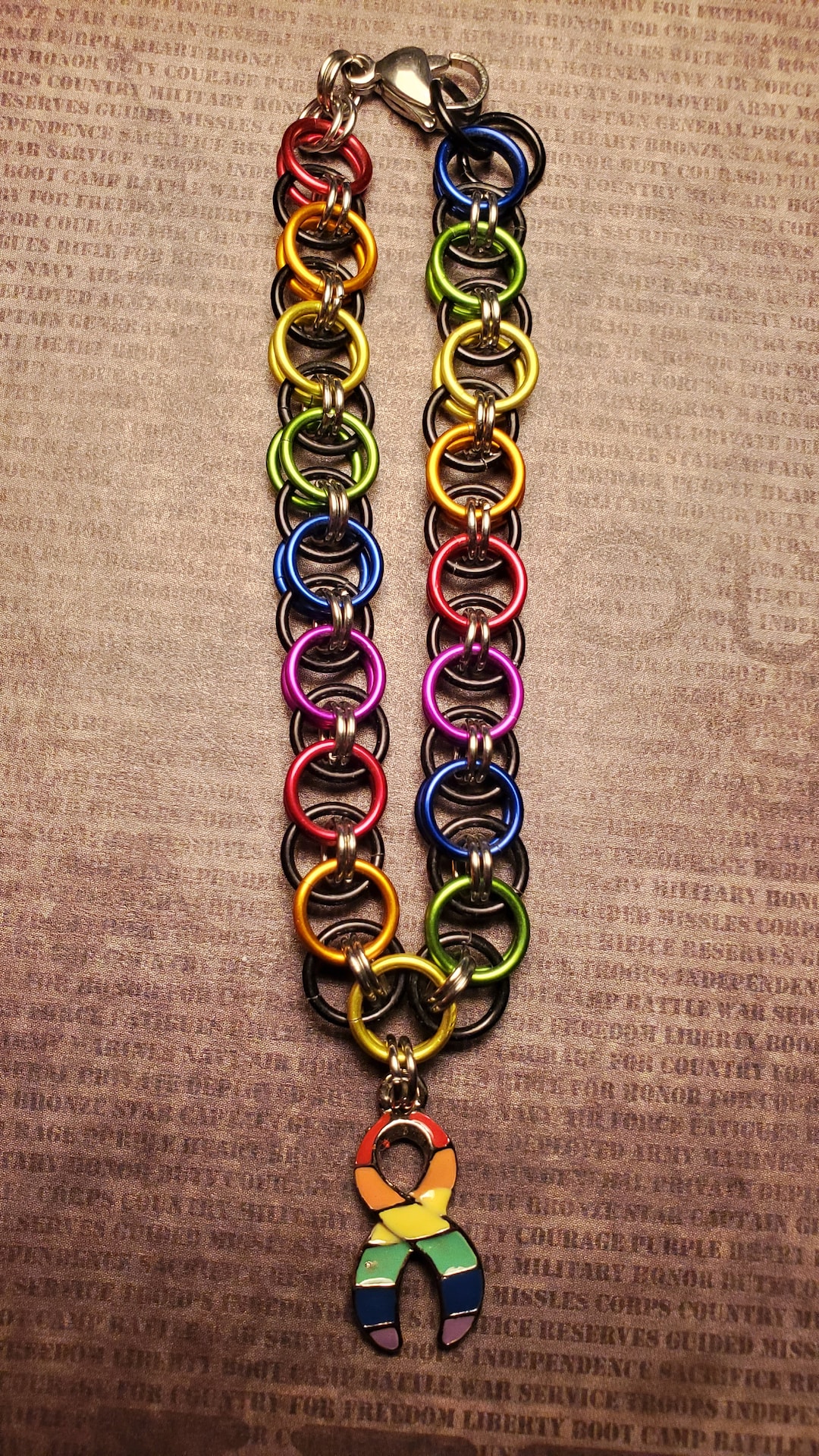 PRIDE Helm Weave Bracelet - Etsy