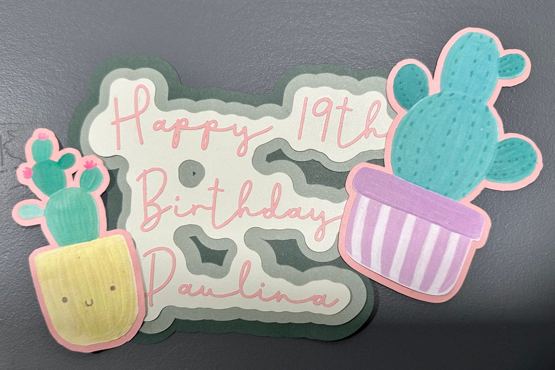 CUSTOM Succulent Cake Topper - Etsy