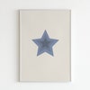 Blue Star Poster, Blue Wall Art, Trendy Decor, Room Decor, Home Decor ...