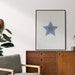 Blue Star Poster, Blue Wall Art, Trendy Decor, Room Decor, Home Decor ...