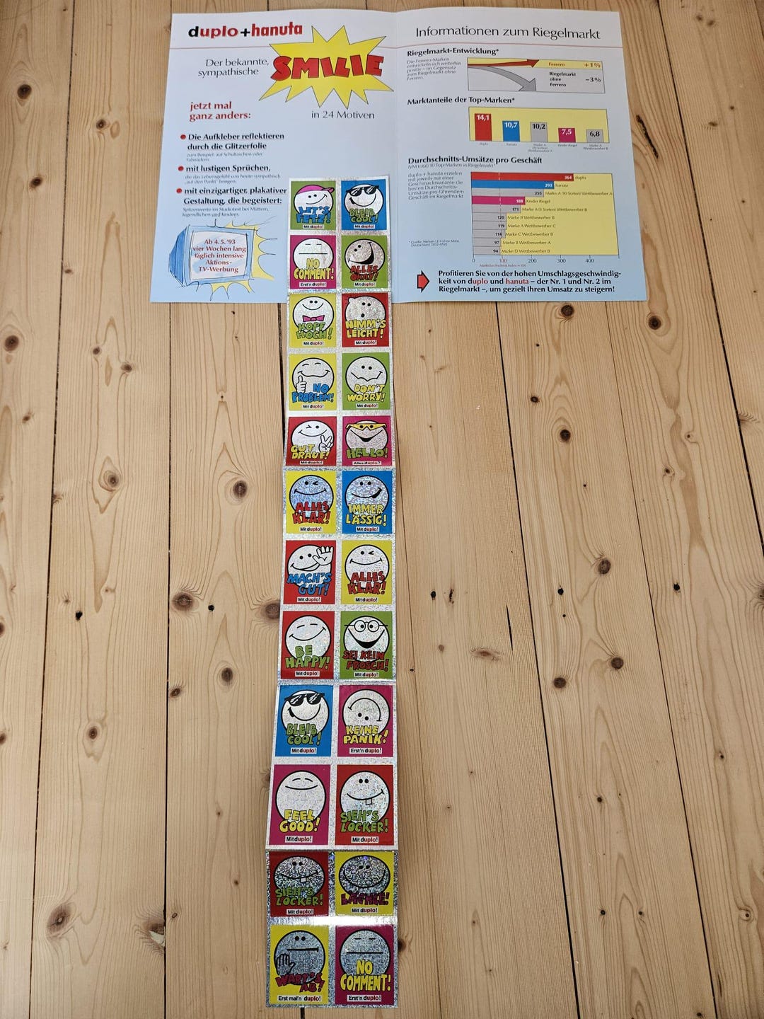 Duplo+hanuta Glitter Stickers Promotion 1993 (please Read the ...