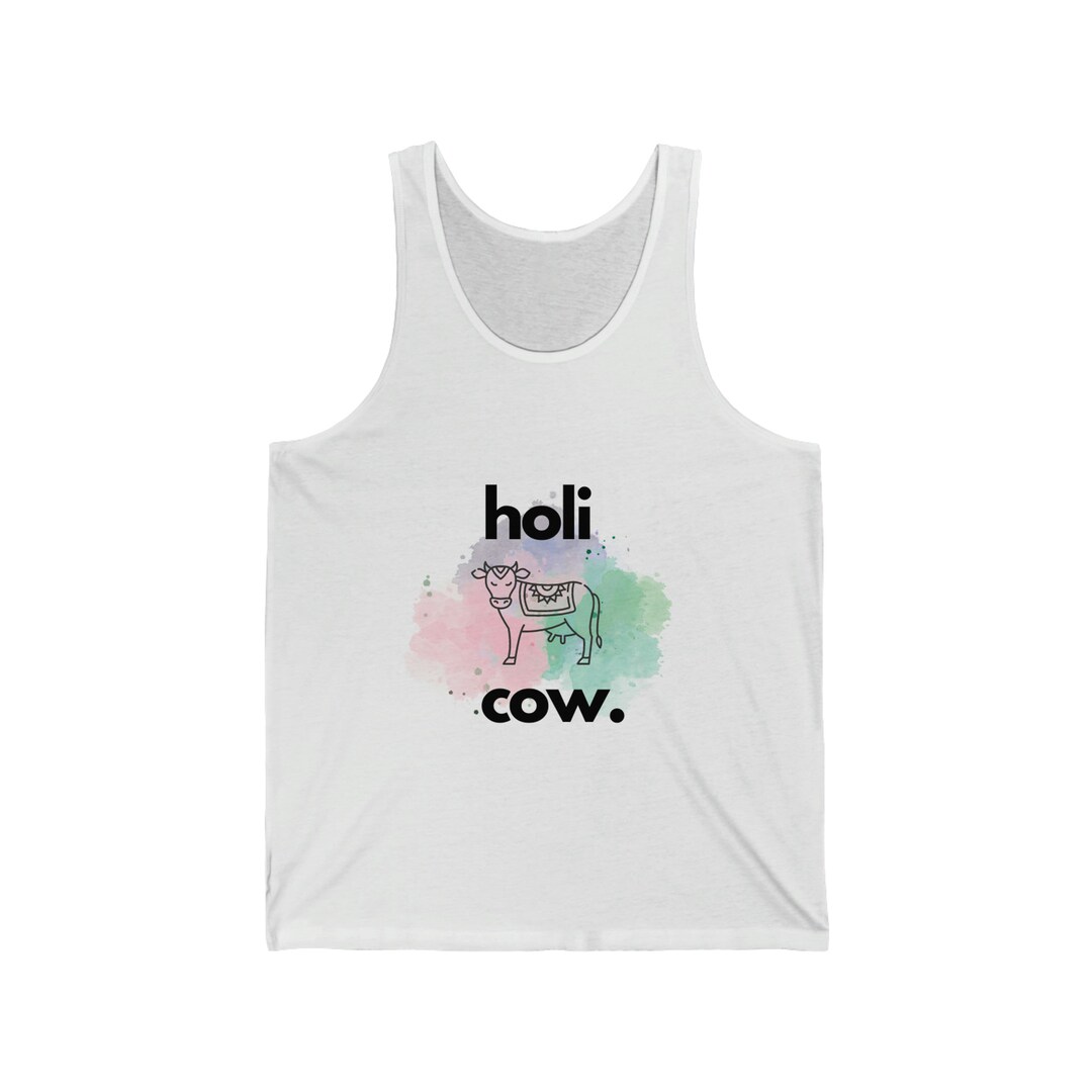 Holi Cow Tank Top Holi Festival Tank Top - Etsy