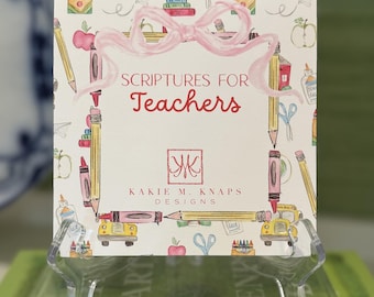 Scripture Cards for Teachers Set of 12 Cards With Acrylic Stand Teacher ...