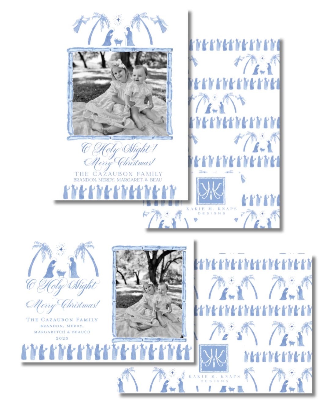 Nativity Toile Christmas Card- Digital Download - Etsy