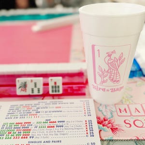 Mahjong Party Cups - Etsy