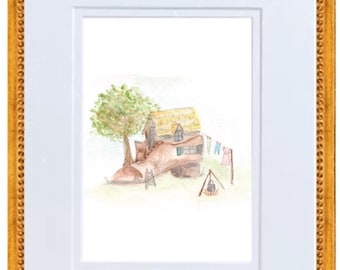 There Was an Old Woman Who Lived in a Shoe Print Nursery Rhyme Inspired ...