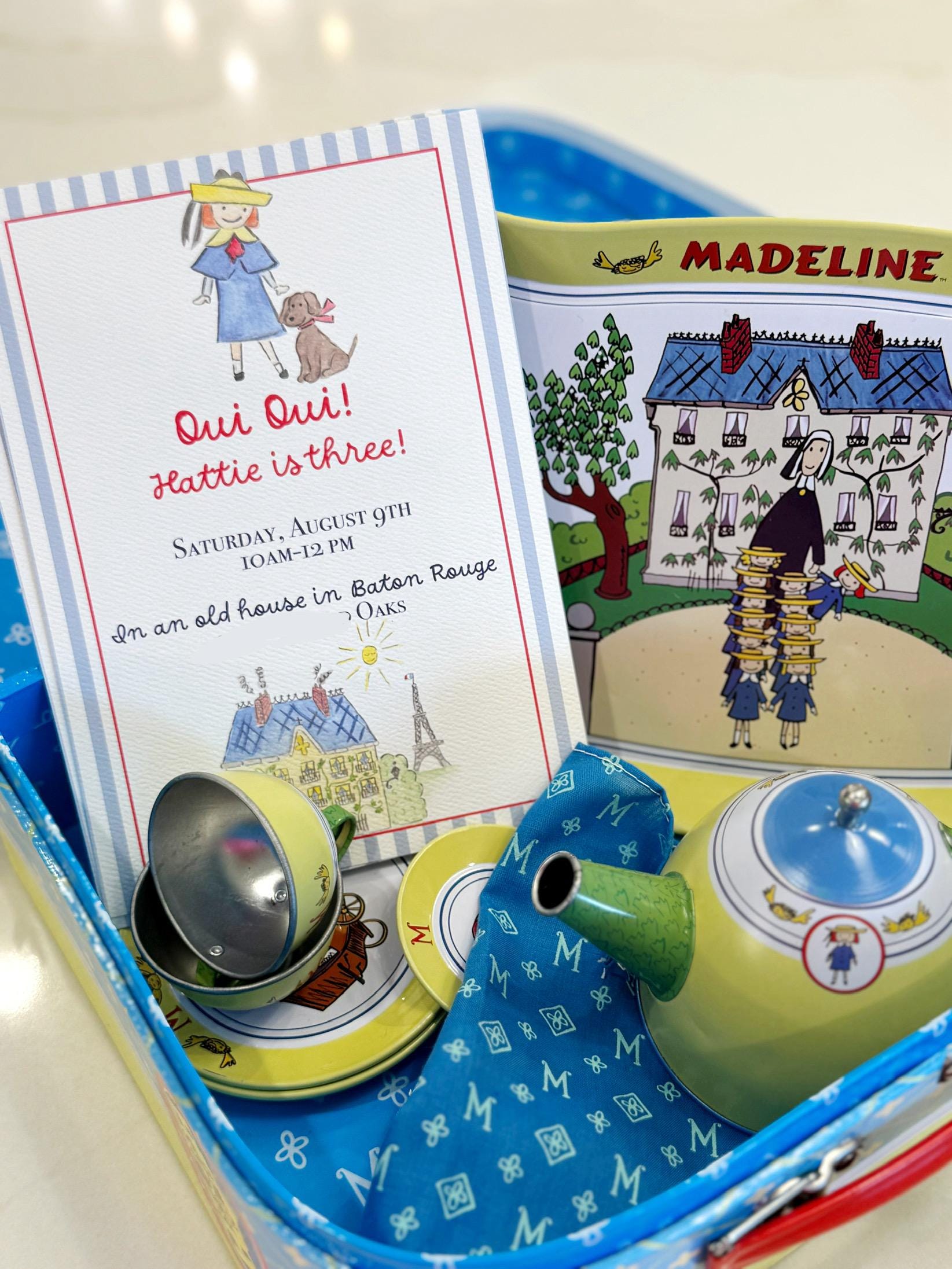 Madeline-inspired Birthday Invitation – Hand-painted Digital File ...