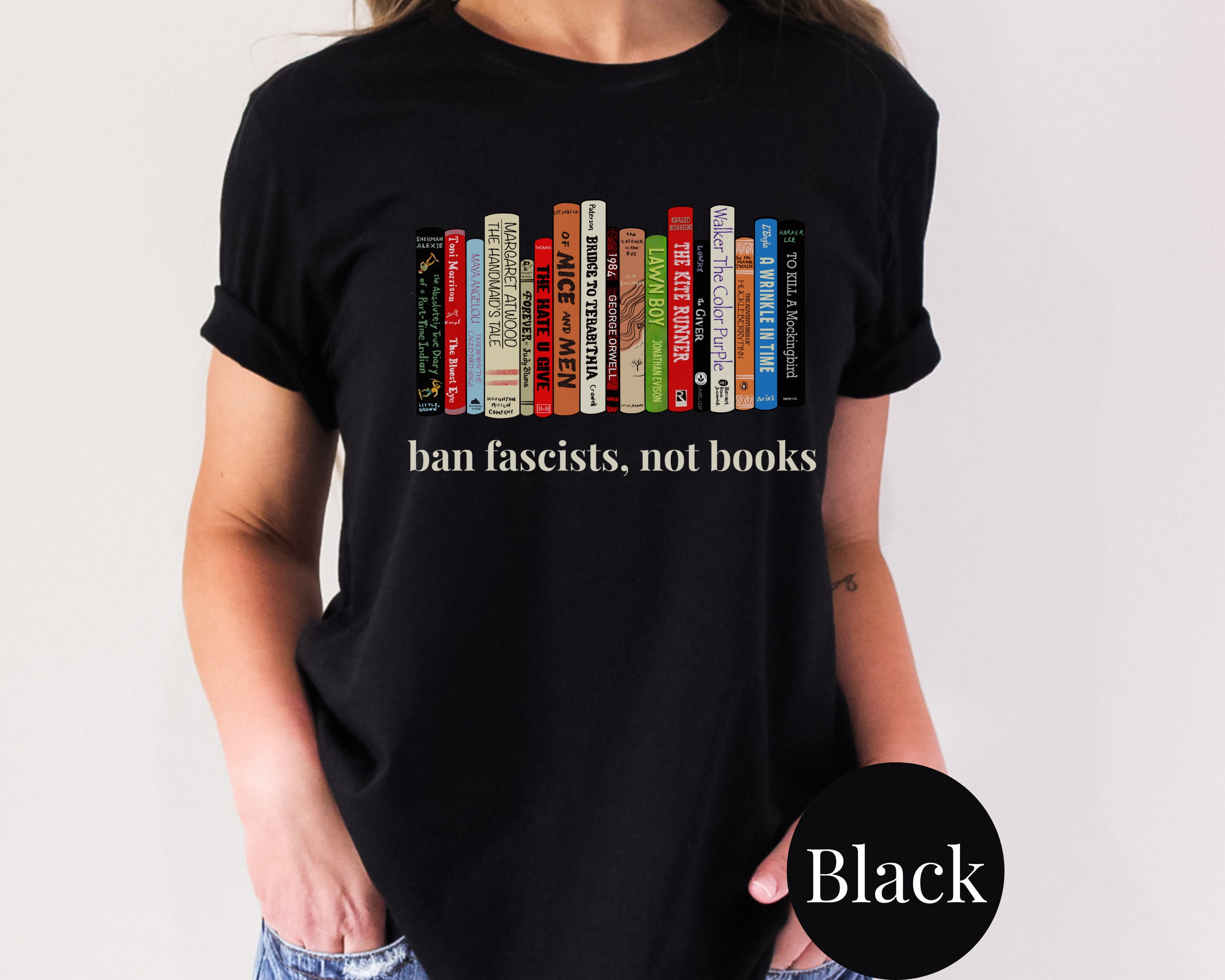 Ban Fascists Not Books Read Banned Books Librarian Shirt Anti ...