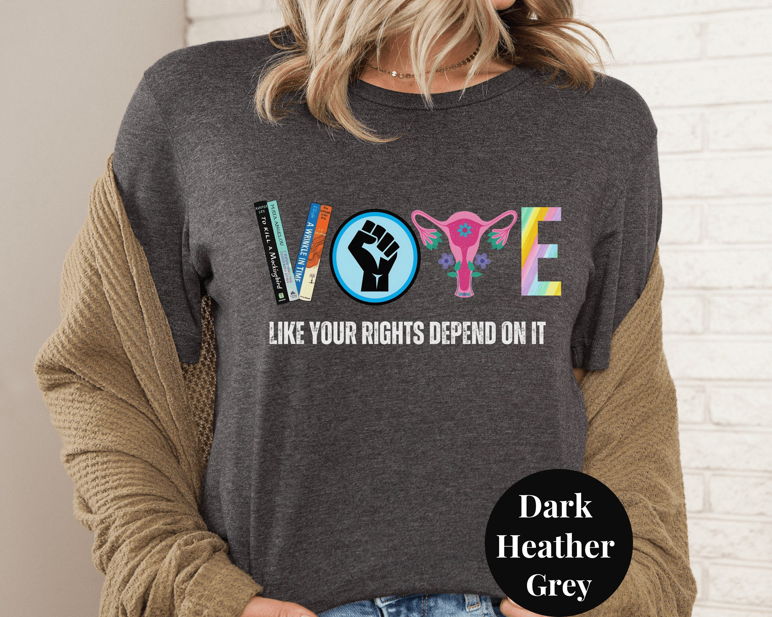 Roe Roe Roe Your Vote Like Your Rights Depend on It Tshirt Human Rights ...