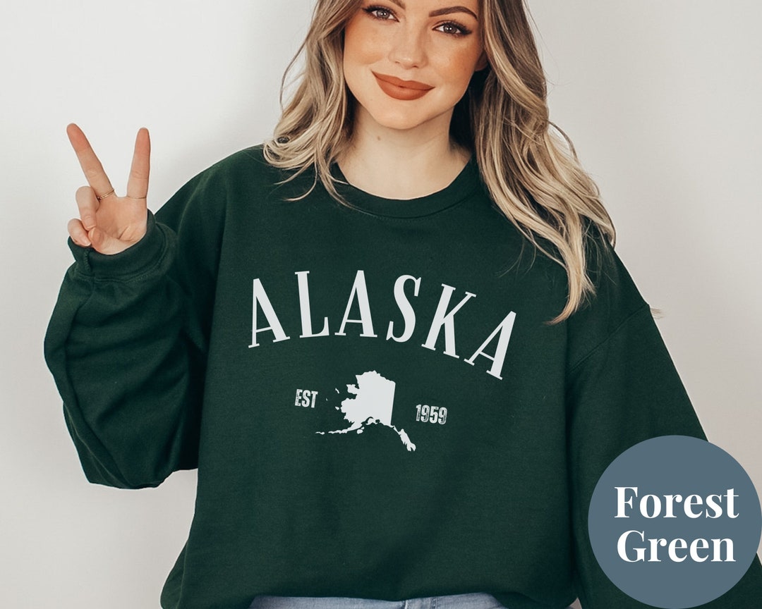 Alaska Sweatshirt Retro Alaska Vacation Shirt Cruise Alaska Travel ...