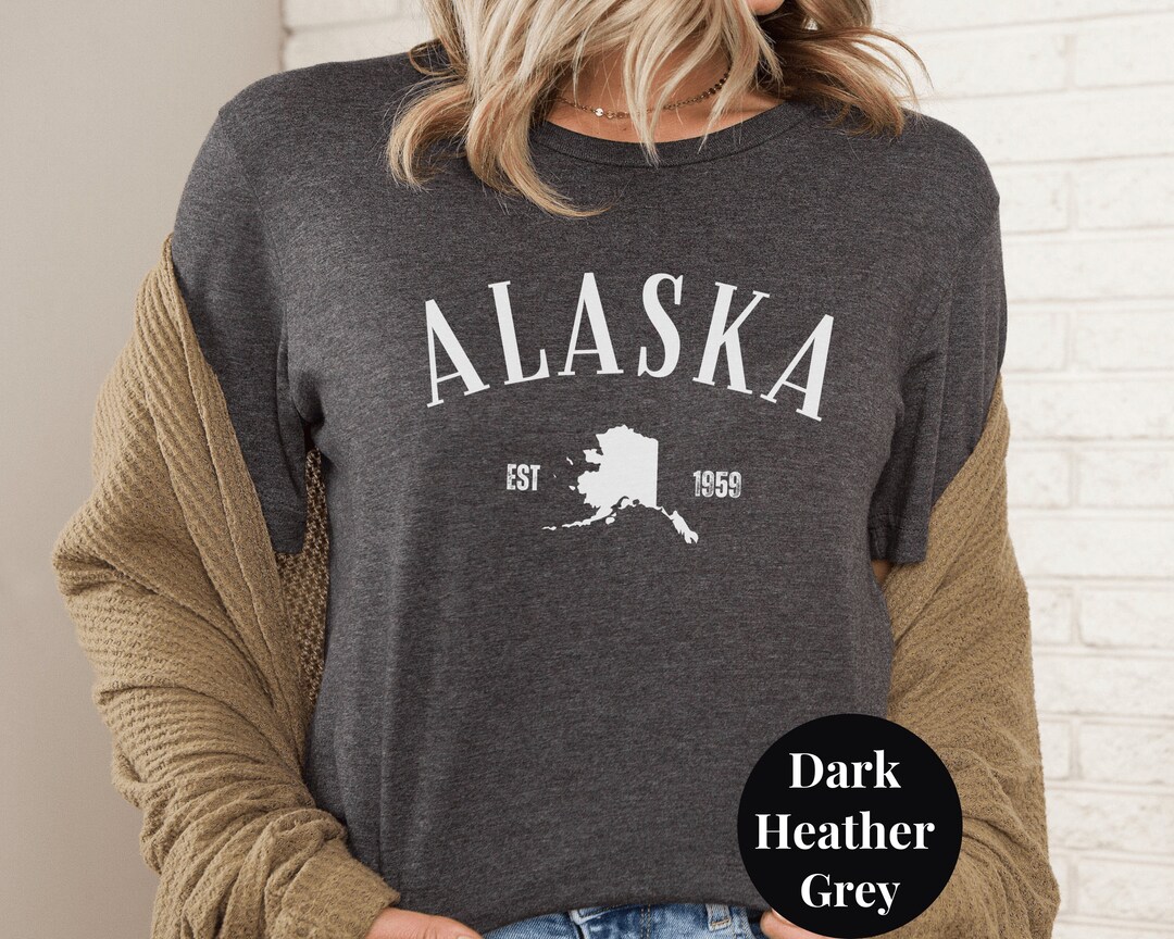 Alaska Tshirt, Alaska Cruise Shirt, Retro Alaska shirt, Alaska map ...