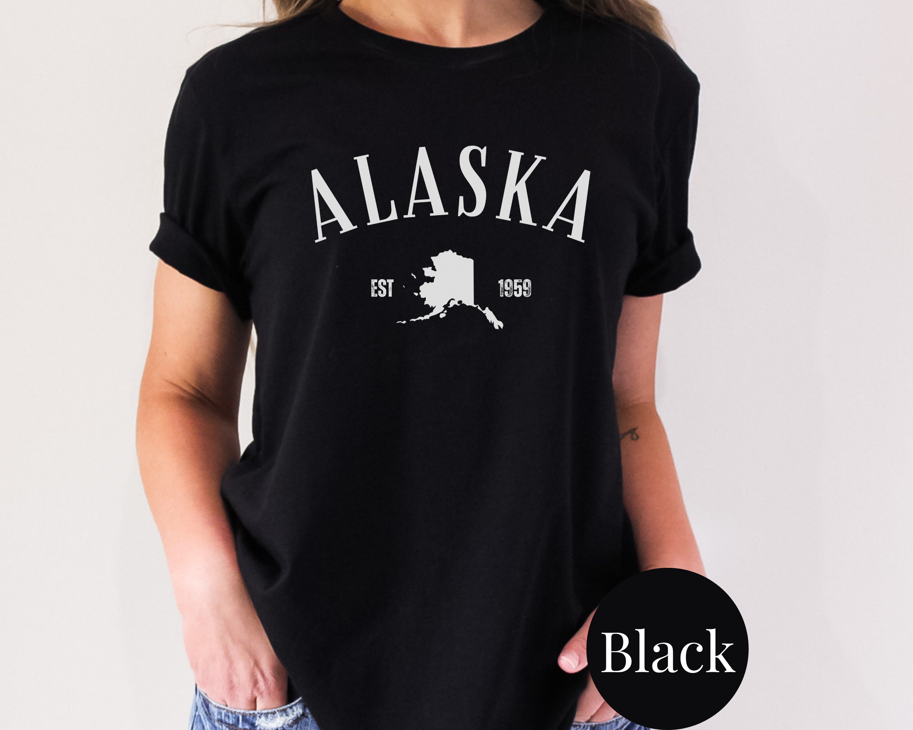 Alaska Tshirt, Alaska Cruise Shirt, Retro Alaska shirt, Alaska map ...
