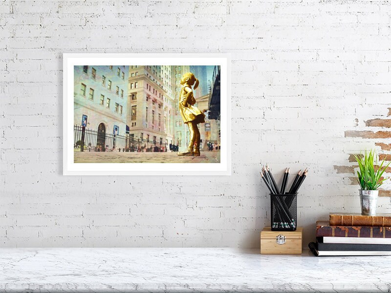 Fearless Girl of Wall Street, Expressionist Series, Vol 1 Print - Etsy