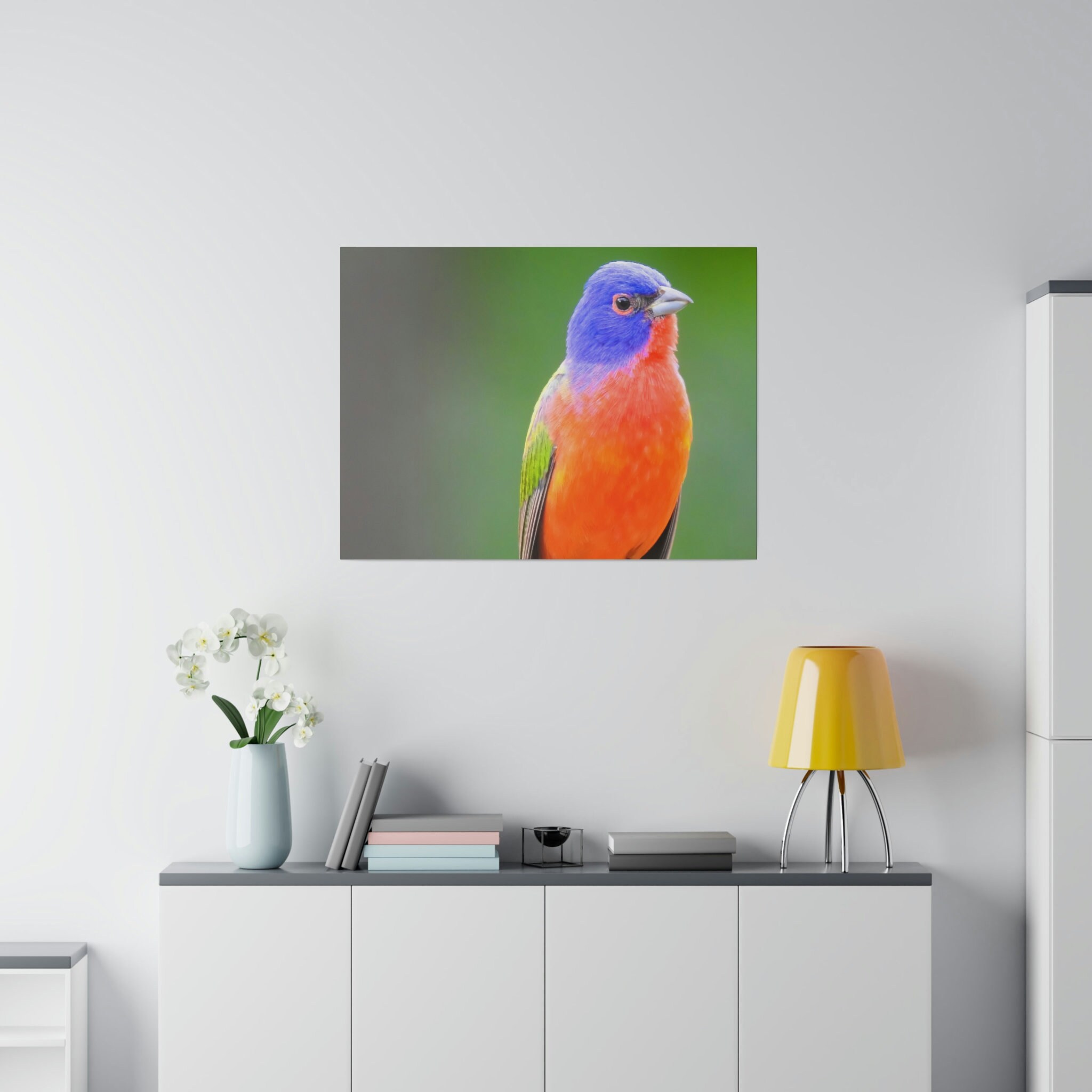 Wall Art, Male Painted Bunting Bird, Nature, Wildlife, Art From My ...