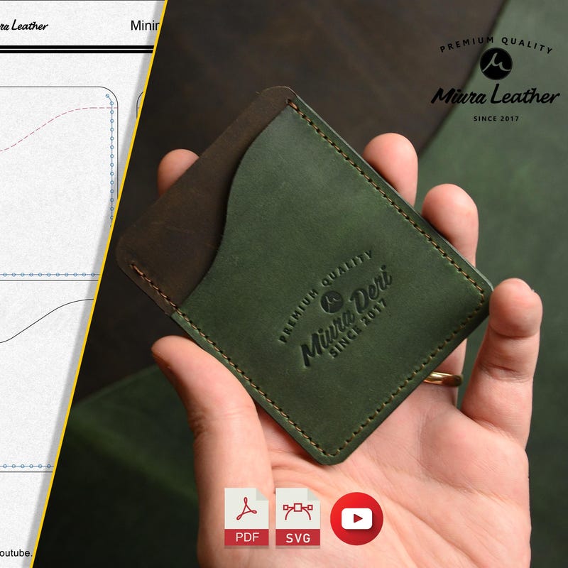 Leather Snap Id Holder - Etsy UK