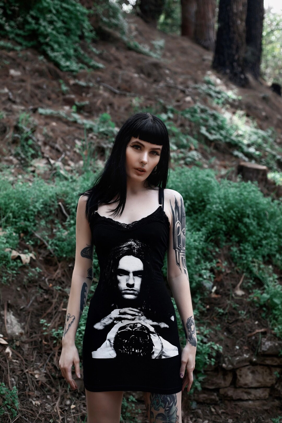 Peter Type O' Negative Lace Strap Dress - Etsy