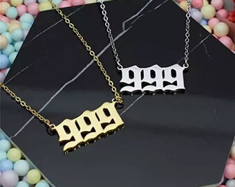 111 Gold Necklace - Etsy