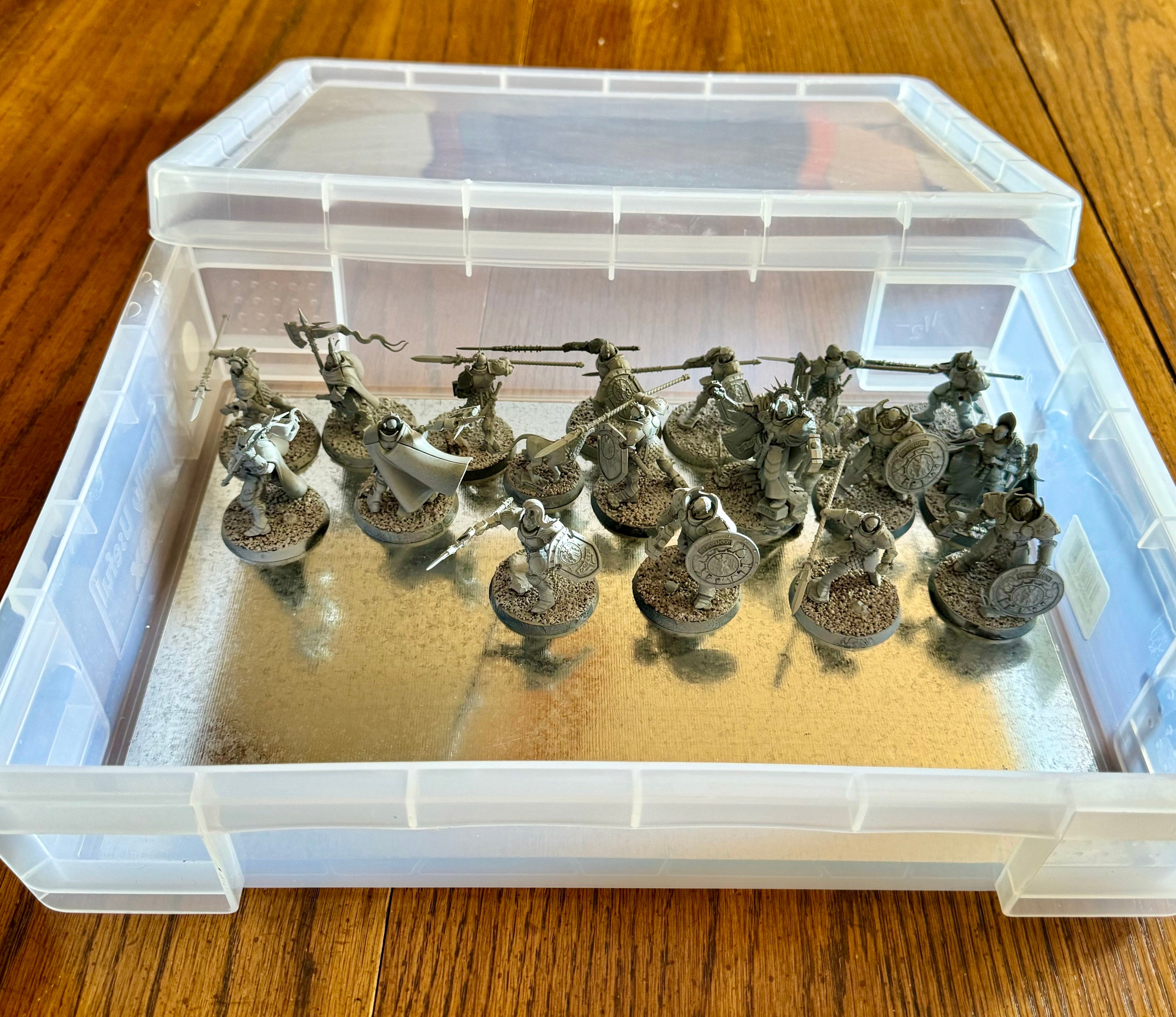 Miniature Transport Box With Metal Bottom for Magnets Clear Warhammer ...