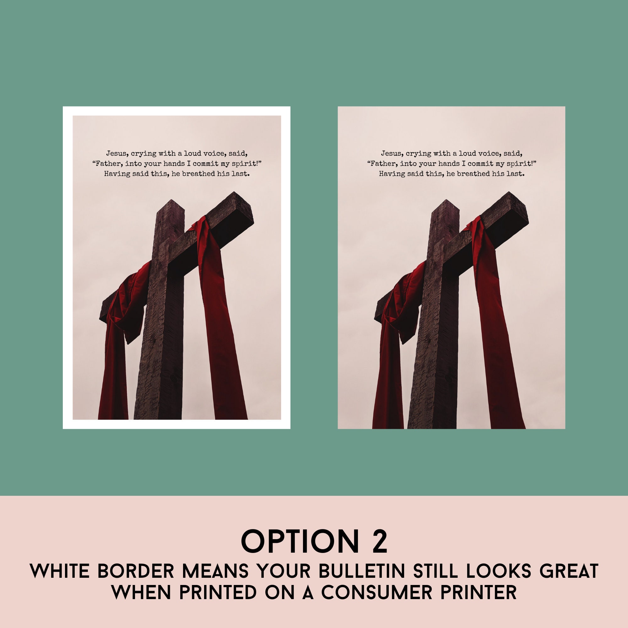 Good Friday Bulletin Covers