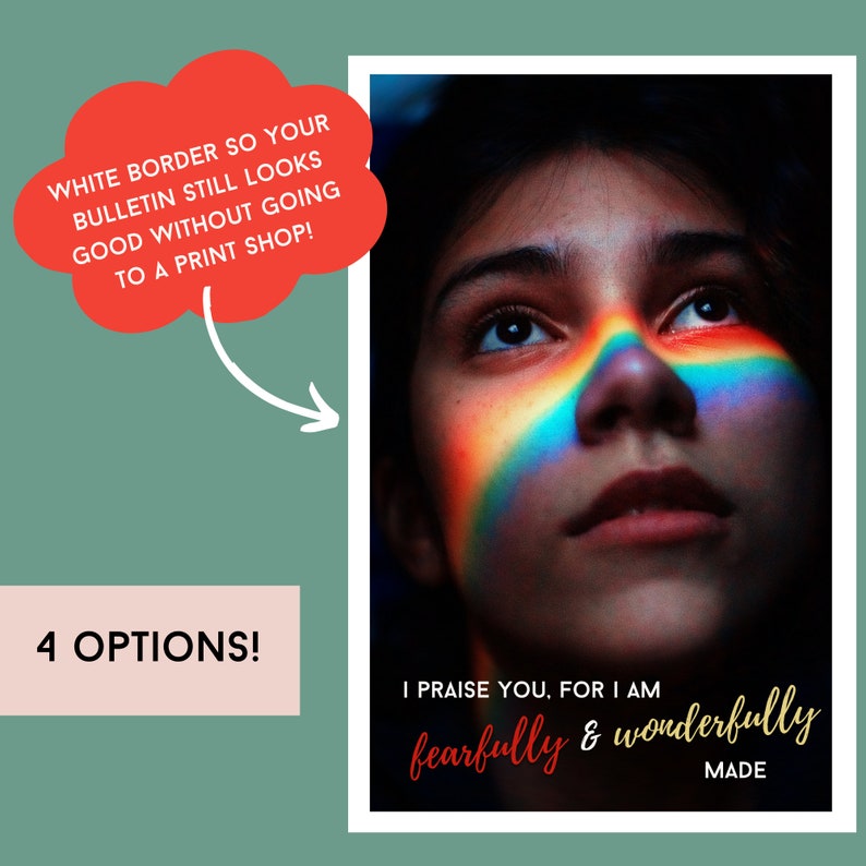 Printable Bulletin Covers for Pride Sunday, LGBTQ Christian, Liturgical ...