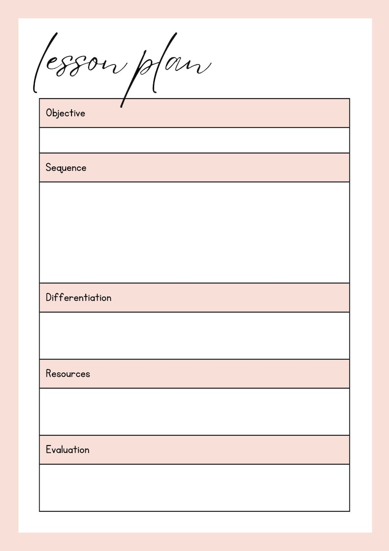 Teacher Planner Printable Teacher Binder Pastel Planner - Etsy