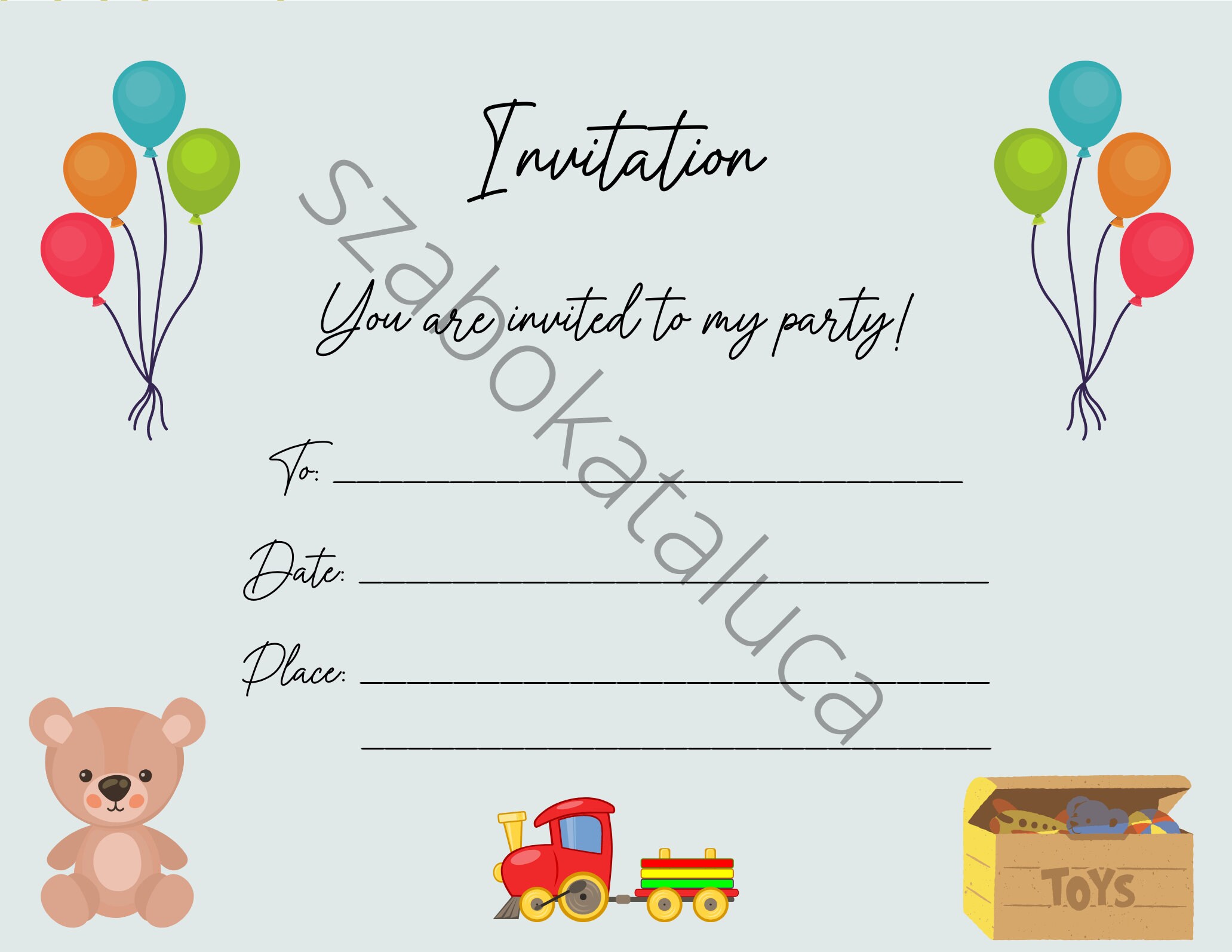 Electronic Invitation Template, Any Event Text Message Invitation ...