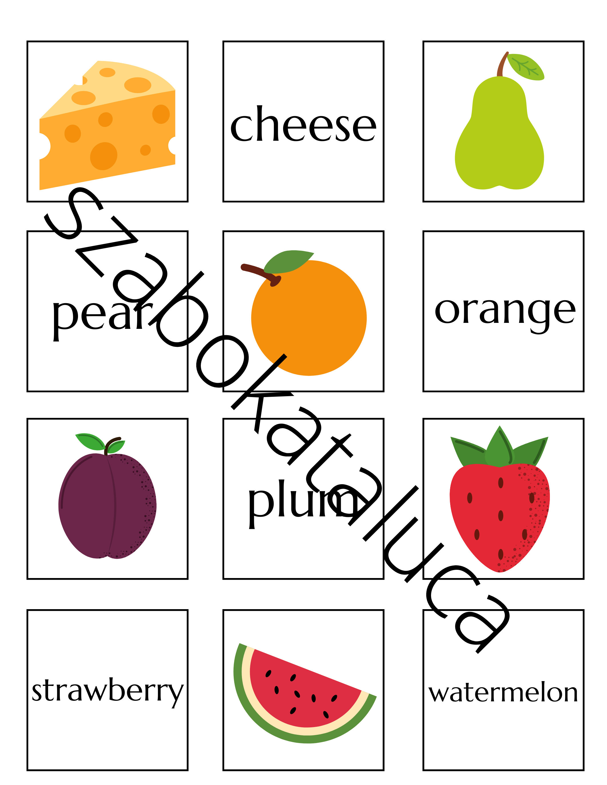 The Very Hungry Caterpillar Memory Game / Printable Memory Game ...