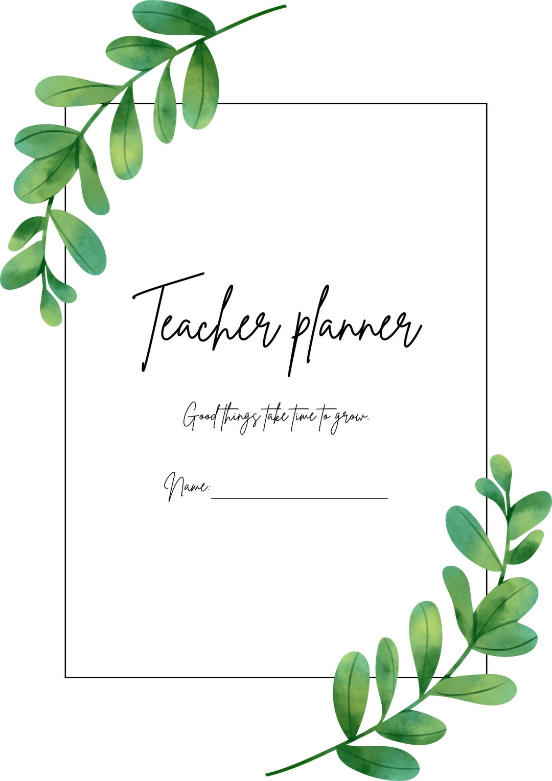 Teacher Planner Printable | Teacher Binder | Pastel Planner | Teacher ...