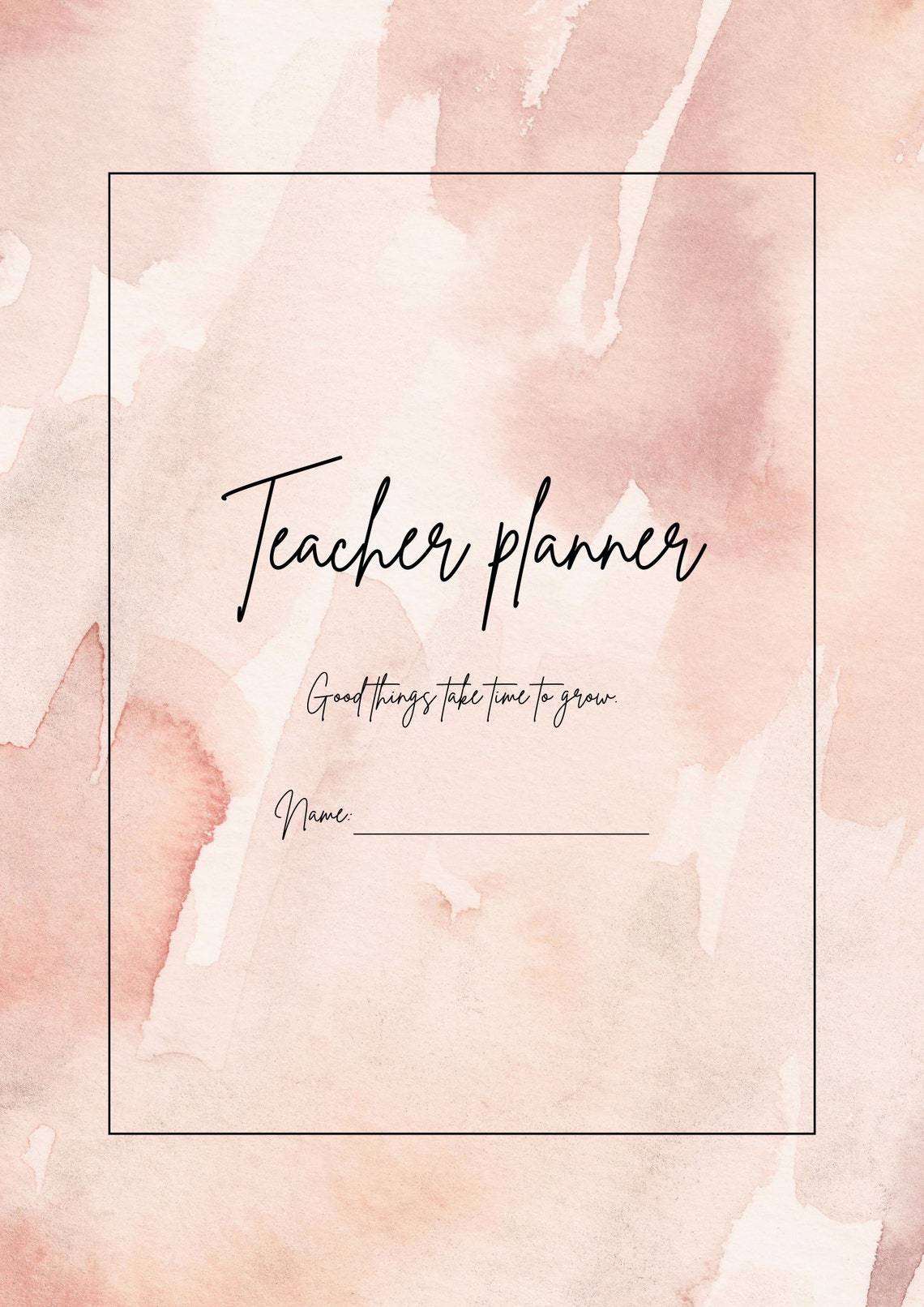 Teacher Planner Printable Teacher Binder Pastel Planner - Etsy