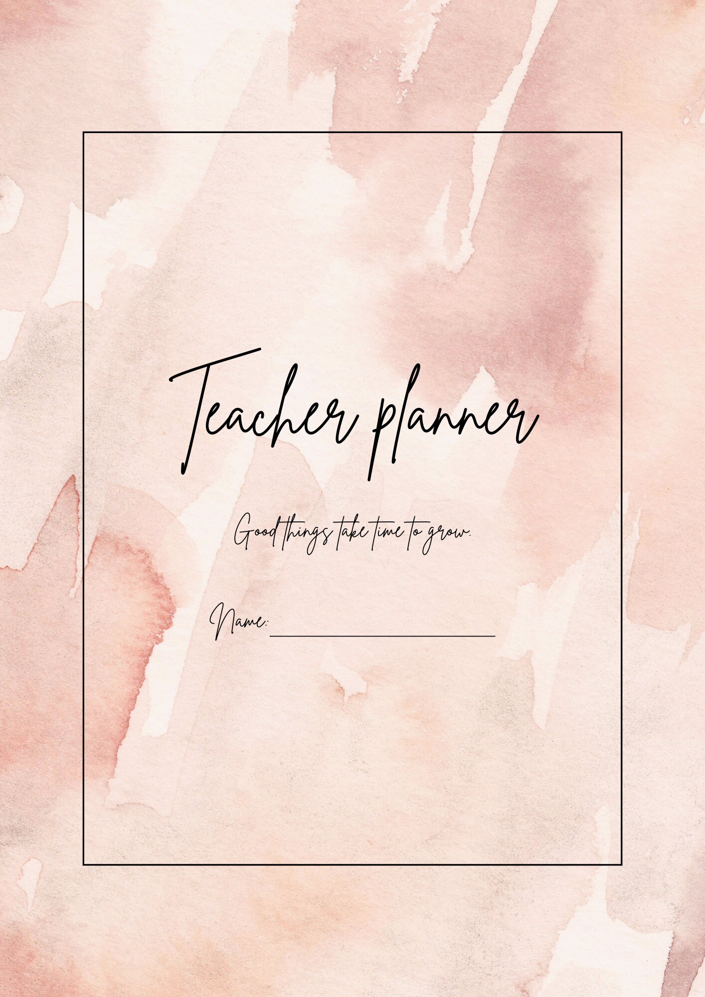 Teacher Planner Printable Teacher Binder Pastel Planner - Etsy