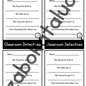Classroom Detectives Classroom Game / Ice Breaker Game for the ...