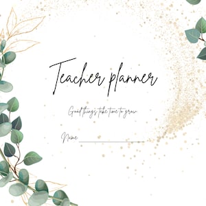 Teacher Planner Printable | Teacher Binder | Pastel Planner | Teacher ...
