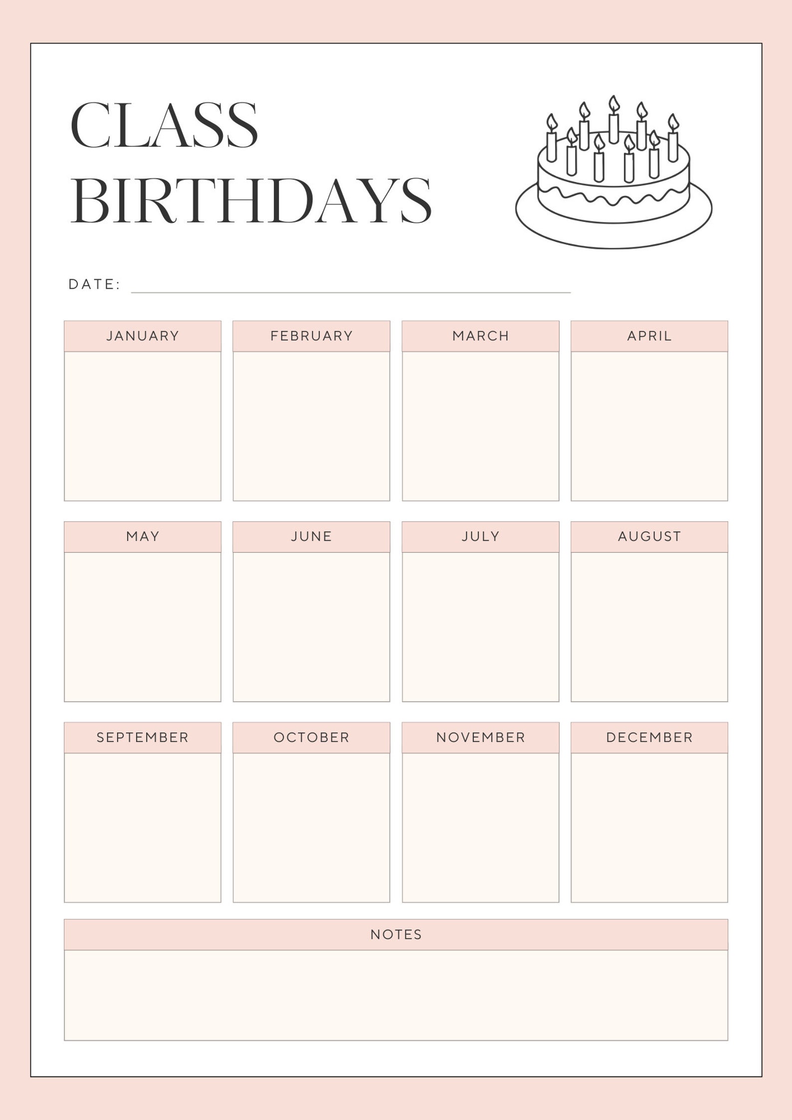Teacher Planner Printable | Teacher Binder | Pastel Planner | Teacher ...