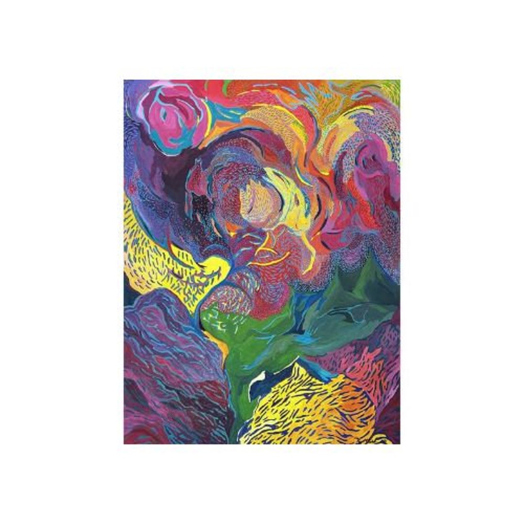 Colorful Abstract Storm Painting: Original Oil or Giclee Canvas Print ...