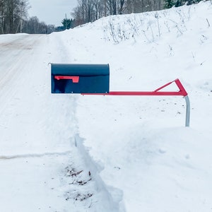 Swingclear Rural Mailbox Post: 40" Swinging Boom Arm, Galvanized Steel ...