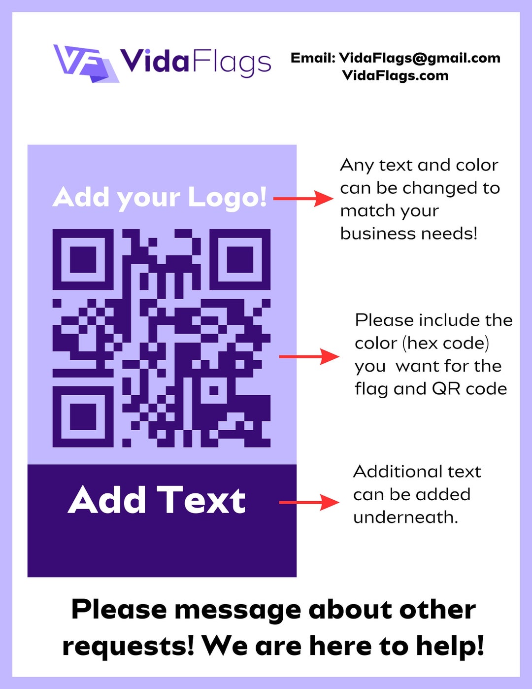 Custom QR Code Flag for Your Business Promote Your Brand With a Unique ...