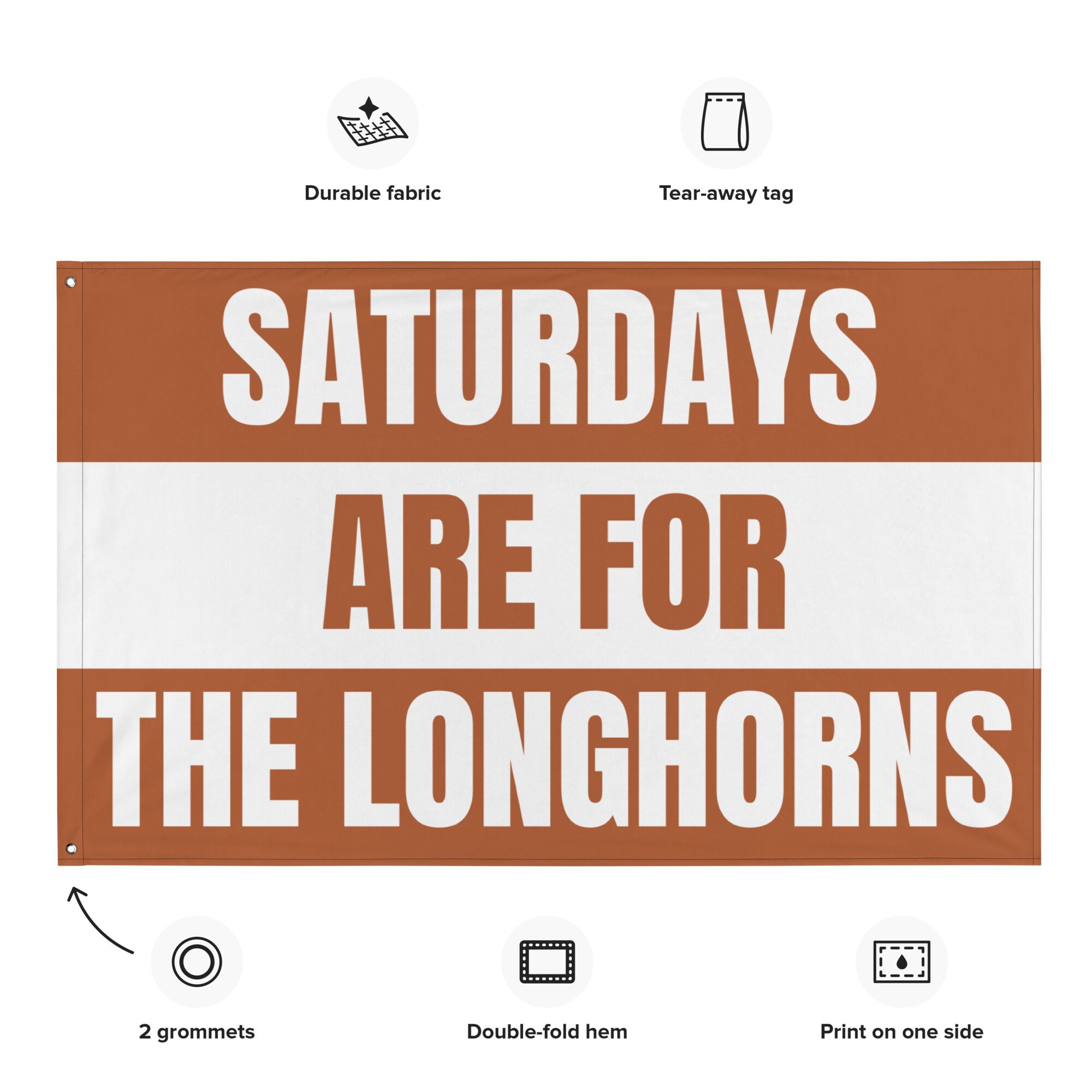 Saturdays Are for the Longhorns, Large Longhorns Banner, Texas Flag ...