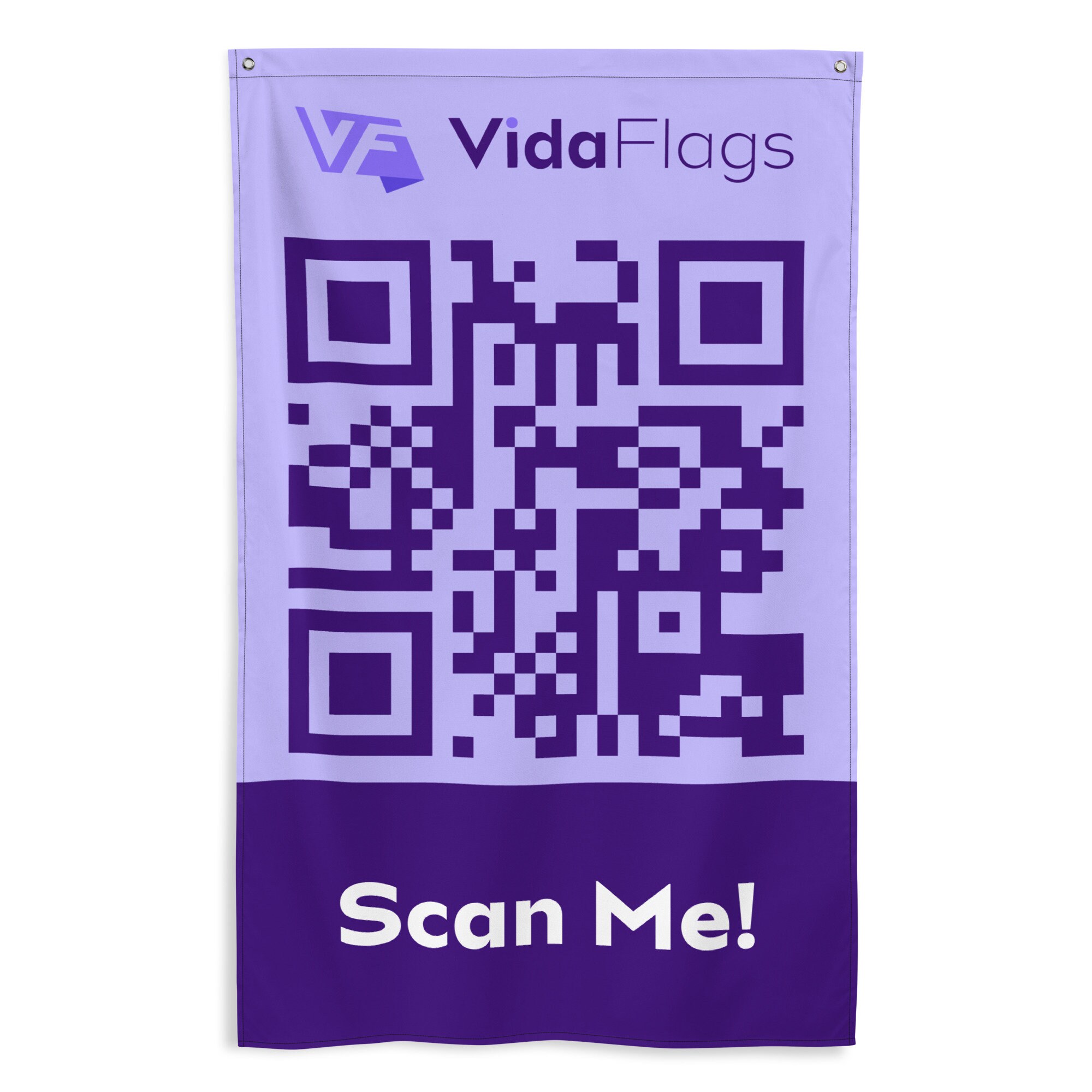 Custom QR Code Flag for Your Business Promote Your Brand With a Unique ...