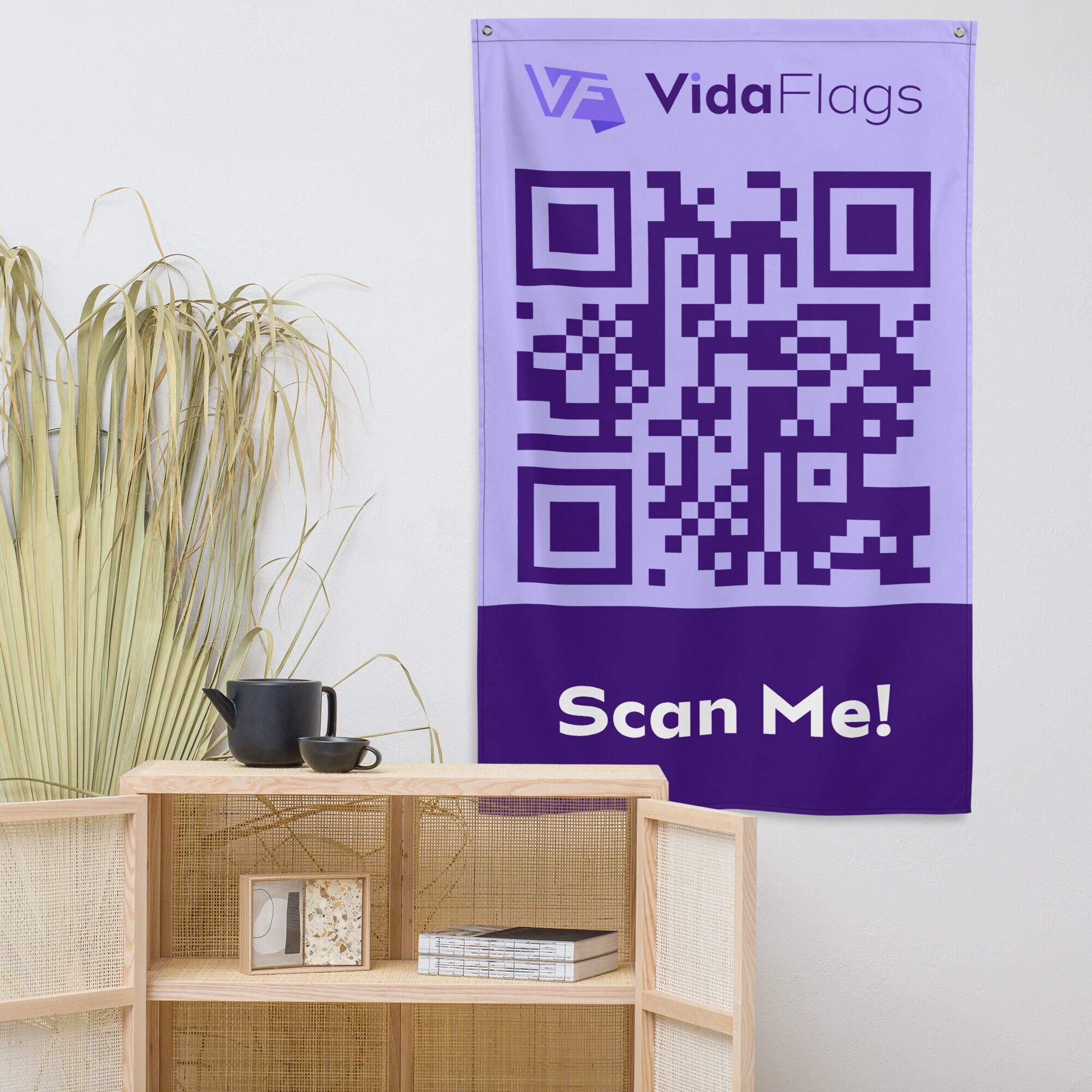 Custom QR Code Flag for Your Business Promote Your Brand With a Unique ...