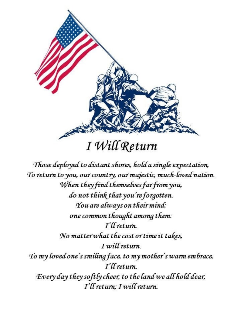 I Will Return - Original, Signed, Numbered, Inkjet Color Print on Matte ...