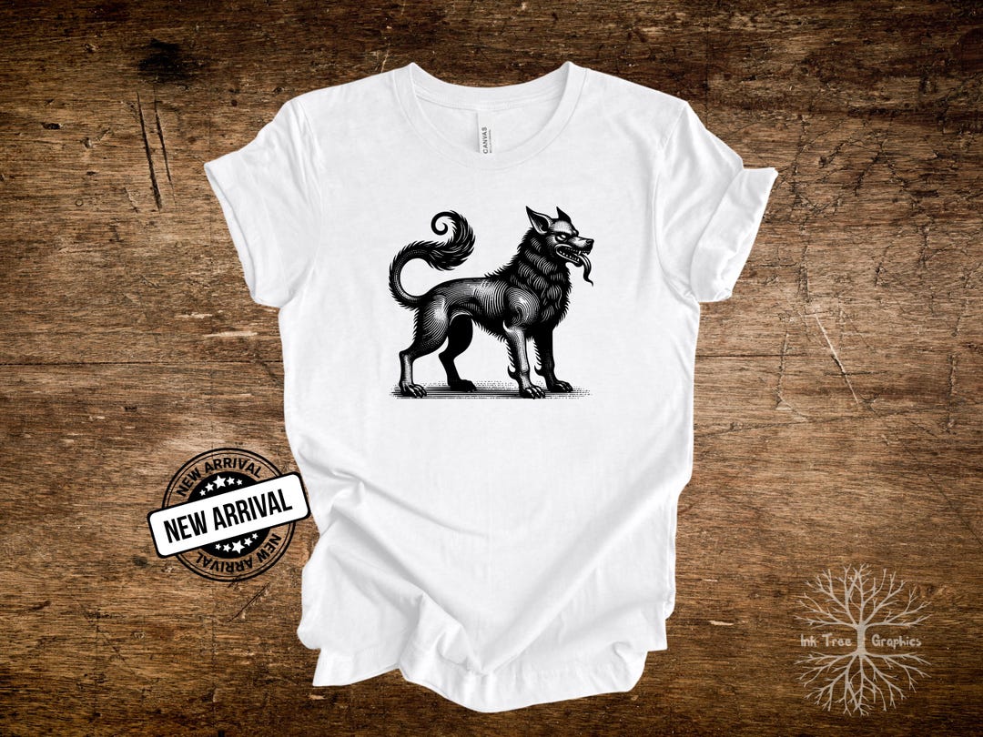 Vintage Style Chupacabra Dog Graphic Tee. Mythical Creature Shirt ...