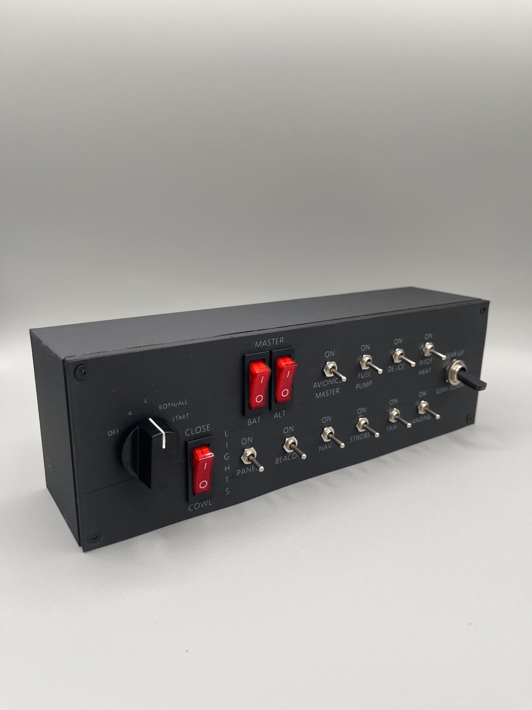 USB Flight Simulator Switch Panel: MSFS, X-plane, DCS, Elite Dangerous ...