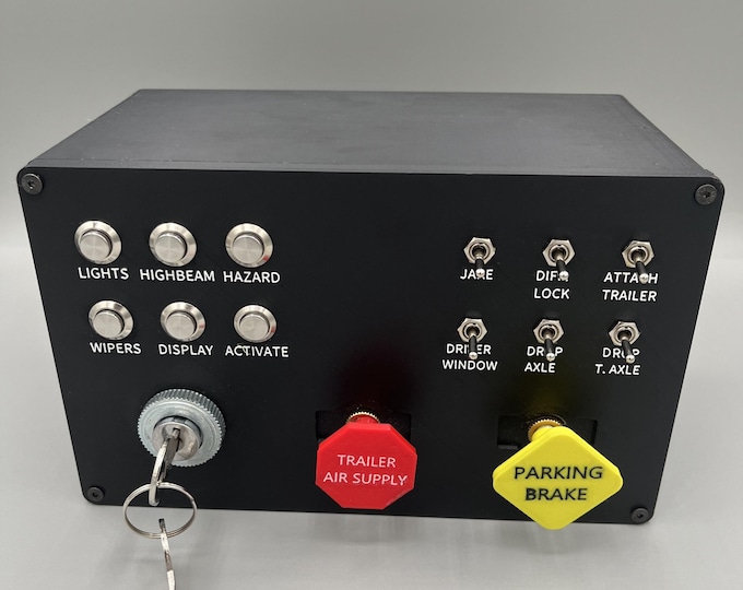 PC USB 31 Functions Button Box for Simracing All Backlit Blue Buttons ...